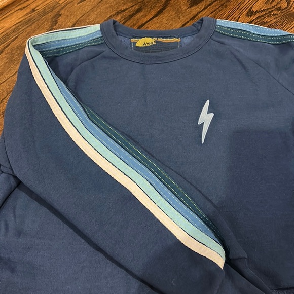 Aviator Nation | Sweaters | Aviator Nation Five Stripe Bolt Embroidery ...